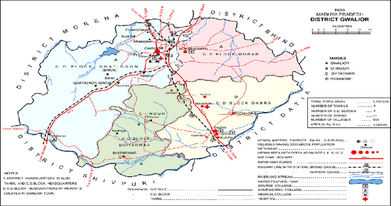 Tourist Map Guide of Gwalior – Mumbai Orbit