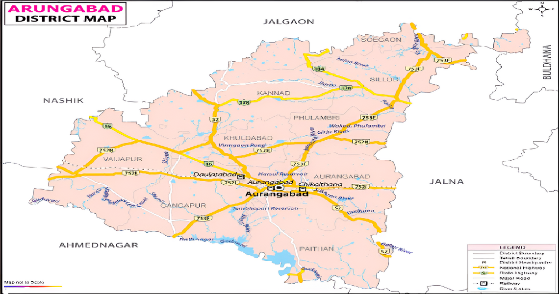 Tourist Map Guide of Aurangabad – Mumbai Orbit